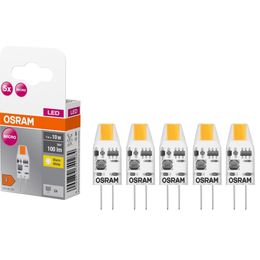 Osram LED-Lampe PIN, 5 St&uuml;ck, G4, 1 W, 100 lm, 2700 K