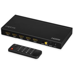 Logilink HDMI-Switch HD0052, 4x1-Port, 4K/60 Hz