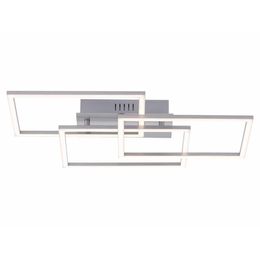 JUST LIGHT LED-Deckenleuchte 14790-55 stahlfarbig, 27 W, 3375 lm, 3000 K, Dimmbar