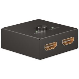 goobay Manuelle HDMI-Umschaltbox 2 auf 1, 4K, 30 Hz