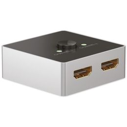 goobay Manuelle HDMI-Umschaltbox 2 auf 1, 4K, 60 Hz