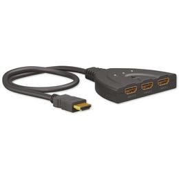 goobay HDMI-Umschaltbox 3 auf 1, 4K, 30 Hz