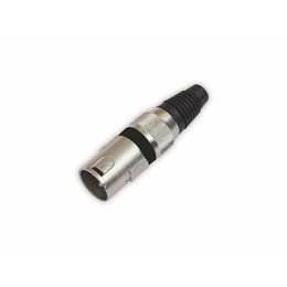 Omnitronic XLR-Stecker 3-polig, schwarz, 10 St&uuml;ck