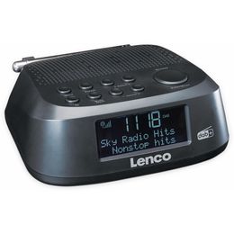 Lenco DAB+/FM Uhrenradio CR-605BK, schwarz