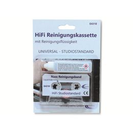 Reinigungskassette f&uuml;r Kassettenrekorder, mit Reinigungsfl&uuml;ssigkeit