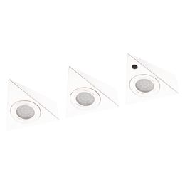 M&uuml;ller Licht M&Uuml;LLER-LICHT LED-Unterbauleuchte, Trios Sensor, wei&szlig;, 8W, 3000K, 3 Stk