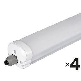 V-TAC LED-Feuchtraum-Wannenleuchte VT-1574-N, EEK: E, 48 W, 5760 lm, 6500 K, 1500 mm, 4 St&uuml;ck