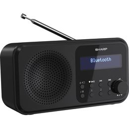 Sharp Digitalradio-tragbar DR-P420, schwarz, DAB+, Bluetooth, USB