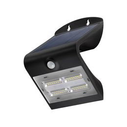 goobay Solar LED-Wandleuchte mit Bewegungsmelder, 3,2 W, schwarz