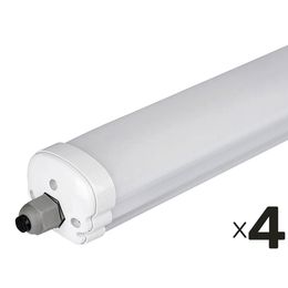 V-TAC LED-Feuchtraum-Wannenleuchte, 36W, 4320lm, 4500K, 1200mm, 4 Stk