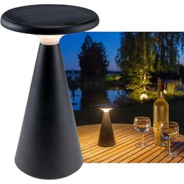 Chilitec LED Solar Tischleuchte Foco Sol, 2700K, dimmbar, schwarz