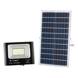 V-TAC Solar LED-Fluter VT-100W, 35 W, 6000 K, mit Panel + Fernbedienung