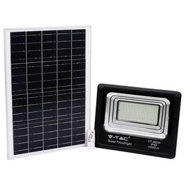 V-TAC Solar LED-Fluter VT-300W, 50 W, 4000 K, mit Panel + Fernbedienung