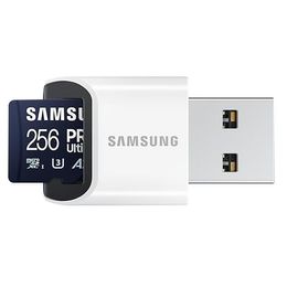 Samsung MicroSDXC-Speicherkarte PRO Ultimate (2023) 256GB inkl. USB-Kartenleser