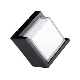 V-TAC LED-Wandleuchte VT-827, EEK: F, 12 W, 1160 lm, 4000 K, schwarz