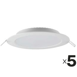 V-TAC LED-Einbauleuchte VT-61006, EEK: E, 6 W, 660 lm, 4000 K, 5 St&uuml;ck