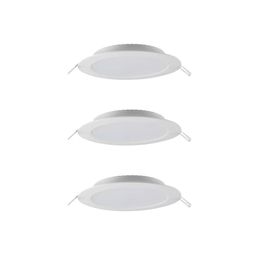V-TAC LED-Einbauleuchte VT-61006, EEK: E, 6 W, 660 lm, 3000 K, 3 St&uuml;ck