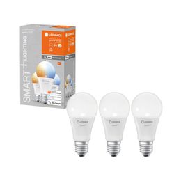 LEDVANCE LED-Lampe SMART+ WiFi Classic, A60, E27, EEK: F, 9 W, 806 lm, 2700...6500 K, Smart, 3 St&uuml;ck