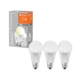 LEDVANCE LED-Lampe SMART+ WiFi Classic, A75, E27, EEK: F, 14 W, 1521 lm, 2700 K, Smart, 3 St&uuml;ck