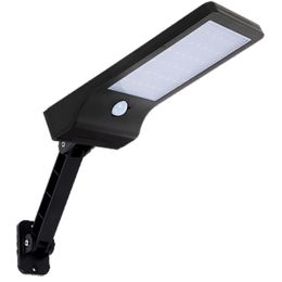 LUXULA Solar LED-Wandleuchte, PIR-Sensor, kaltwei&szlig;