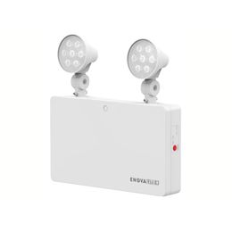 ENOVALITE LED-Fluchtwegleuchte, 3 W, Twin-Spot, Wandmontage