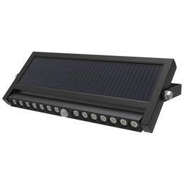 LUXULA Solar LED-Wandleuchte, 10 W, 1000 lm, PIR-Sensor, schwenkbar