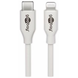 goobay USB-Daten/Ladekabel 39446, 1,0 m, wei&szlig;