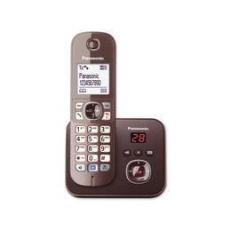 Panasonic DECT-Telefon KX-TG6821GA, mit AB, moccabraun