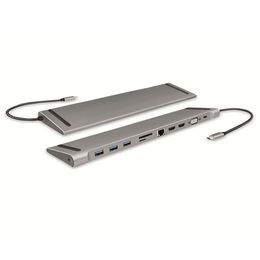 Logilink USB 3.2 Docking-Station UA0373, USB-C, USB-Port, PD, silver