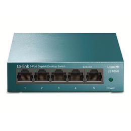 TP-LINK LiteWave Switch LS105G, Gigabit, unmanaged, 5-port, Metall