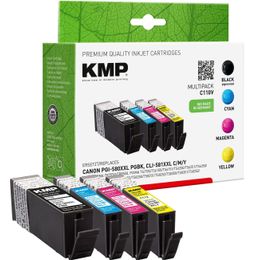 KMP Tintenpatronen Multipack C110V ersetzt Canon PGI-580PGBK/CLI-581