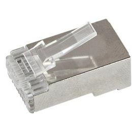 Logilink RJ45-Modularstecker, Cat.6, geschirmt, vorne offen, 50 Stk.