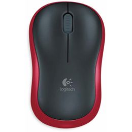 Logitech Funkmaus M185, optisch, 1000 dpi, rot