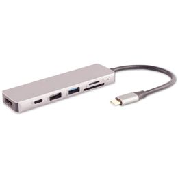 S-IMPULS USB-C Dockingstation, 6in1, HDMI, PD, Hub, SD