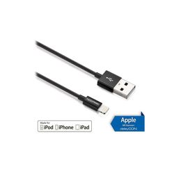 deleyCON USB-Daten/Ladekabel MK-MK405L f&uuml;r Apple, 2 m, schwarz