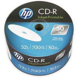 HP CD-R 80Min, 700MB, 52x, Bulk-Pack, 50 CDs, bedruckbar