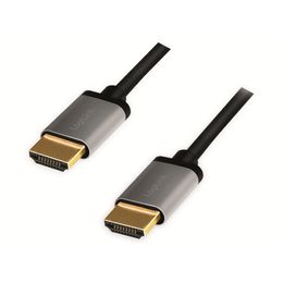 Logilink HDMI-Kabel CHA0103, Stecker/Stecker, Alu, 4k, 5 m