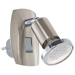 Eglo LED-Steckerspot Mini 4, 92924 nickel-matt, GU10, 2,8 W, 3000 K