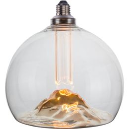 ENOVALITE LED-Filament-Lampe Mountian Globe, E27, 3,5W, 120lm, 1800K