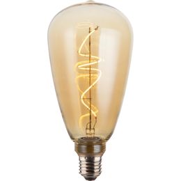 ENOVALITE LED-Filament-Lampe, Vintage, PEAR, Amber, E27, 4W, 265lm