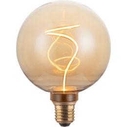 ENOVALITE LED-Filament-Lampe, YARN GLOBE, Amber, E27, 4,9W, 200lm, 1800K