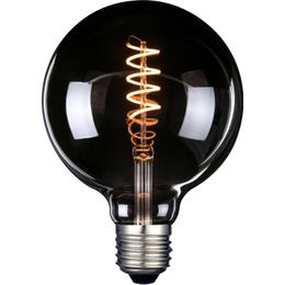 LUXULA LED-Filament-Lampe, SPIRAL, Globe, E27, 4W, 40lm, 1800K, dimmbar