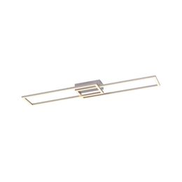 JUST LIGHT LED-Deckenleuchte 14023-55 stahl, 30,2 W, 4500 lm, 3000 K