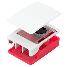 Raspberry Pi 5 Geh&auml;use, wei&szlig;/rot