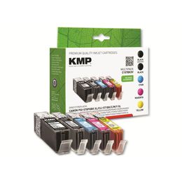 KMP Tintenpatronen-Set C107BKXV, komp. f. PGI-570PBK XL, CLI571 BK/C/M/Y/GY