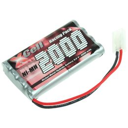 XCELL Ni-MH Akku 127927 RC-Pack, 9,6 V, 2000mAh, L4x2