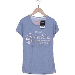 Superdry Damen T-Shirt, hellblau, Gr. 40