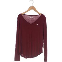 Hollister Damen Langarmshirt, bordeaux, Gr. 36