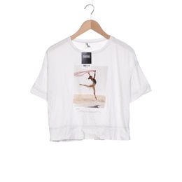 Mango Damen T-Shirt, weiß, Gr. 36