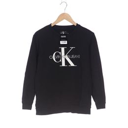 Calvin Klein Jeans Damen Sweatshirt, schwarz, Gr. 36